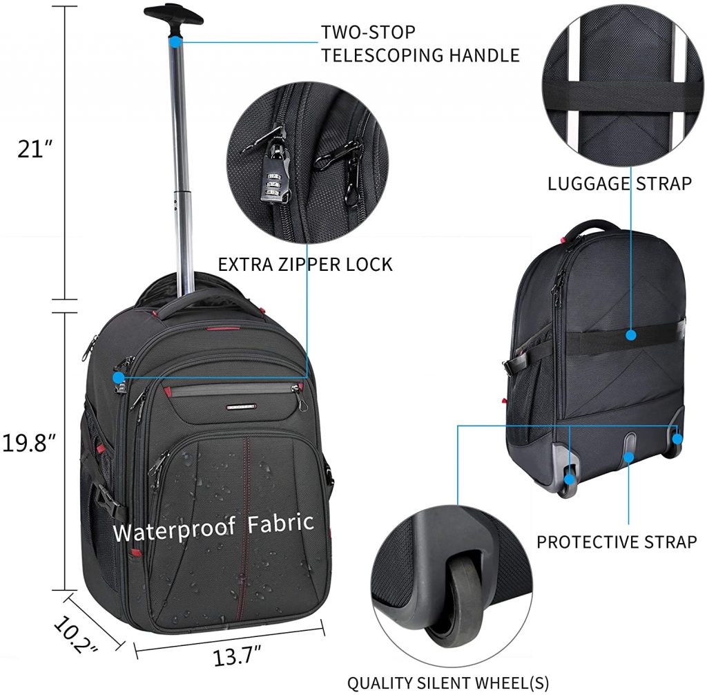 Top 10 Best Rolling Laptop Bags Reviews - Brand Review