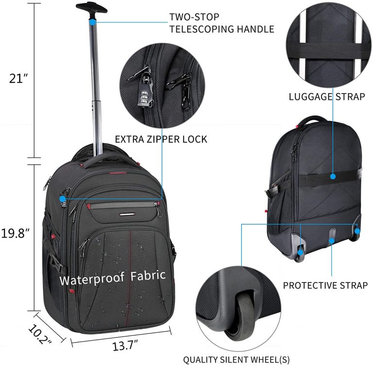 Top 10 Best Rolling Laptop Bags Reviews - Brand Review